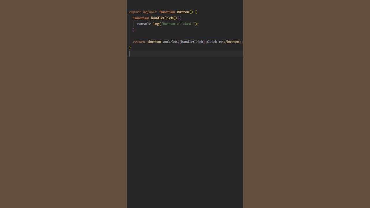React Event Handling Is Better Than Html Javascriptprojects Coding Reactfrontend Youtube 
