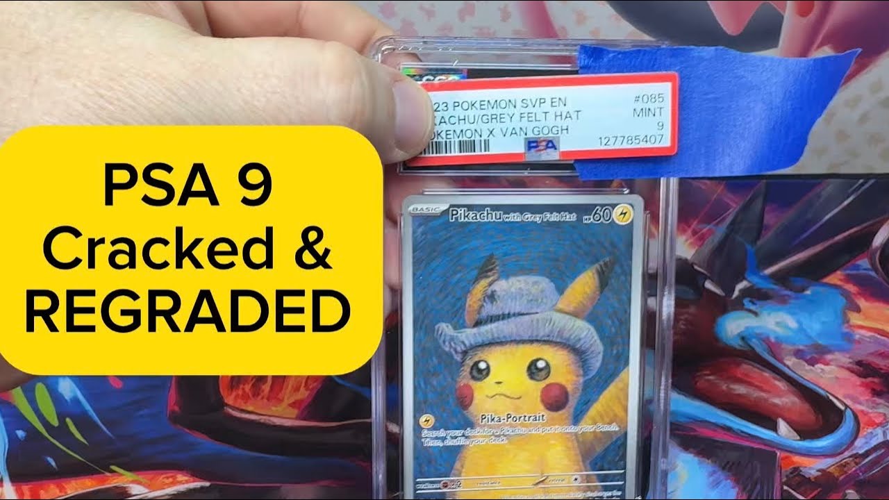 PSA 9 Pikachu Cracked and Regraded, New Grade Revealed - YouTube