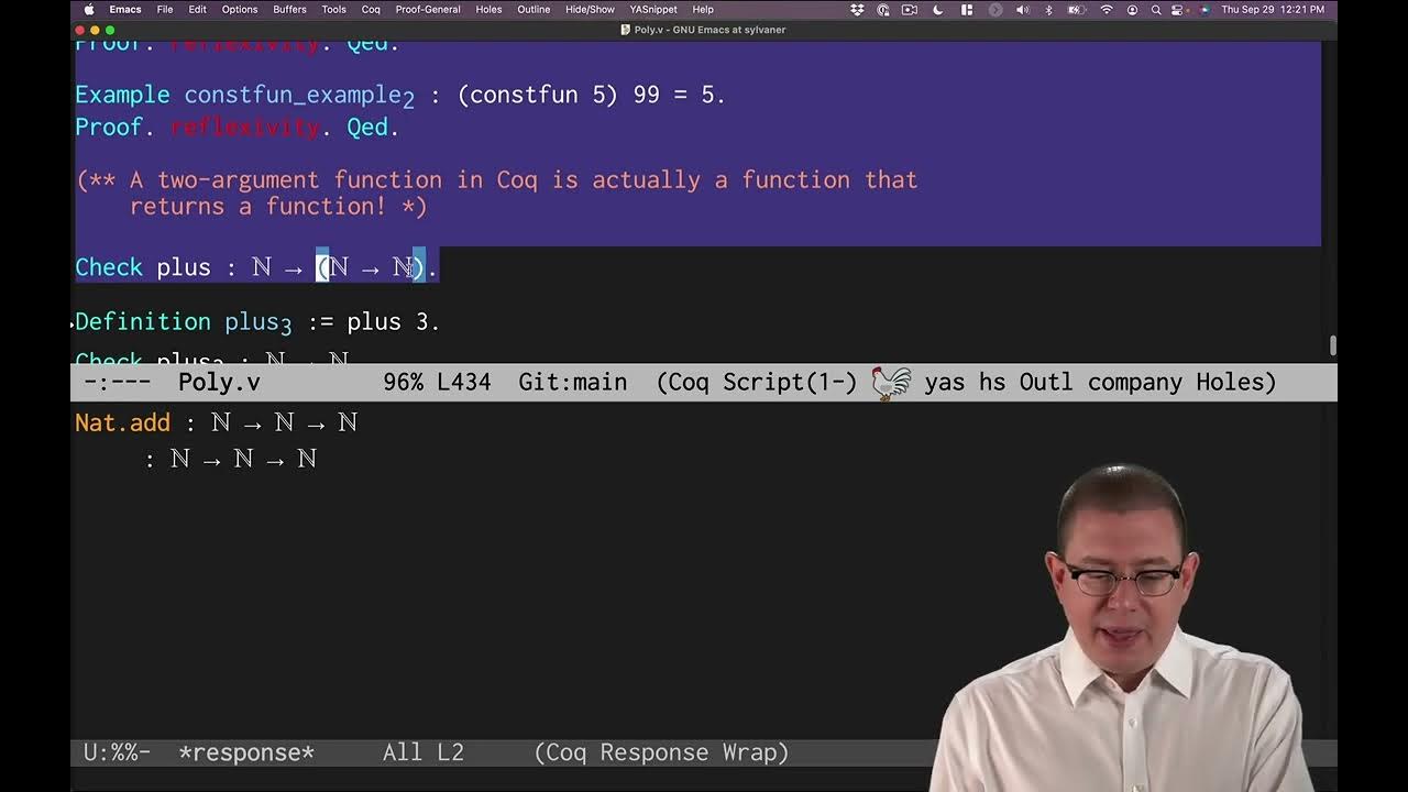 Higher-Order Functions Part 3 | Software Foundations in Coq | LF | Poly - YouTube