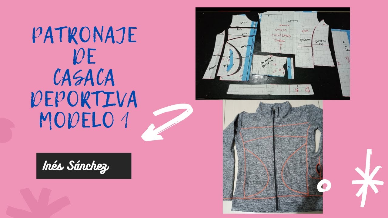 PATRONAJE DE CASACA DEPORTIVA modelo 1 - YouTube