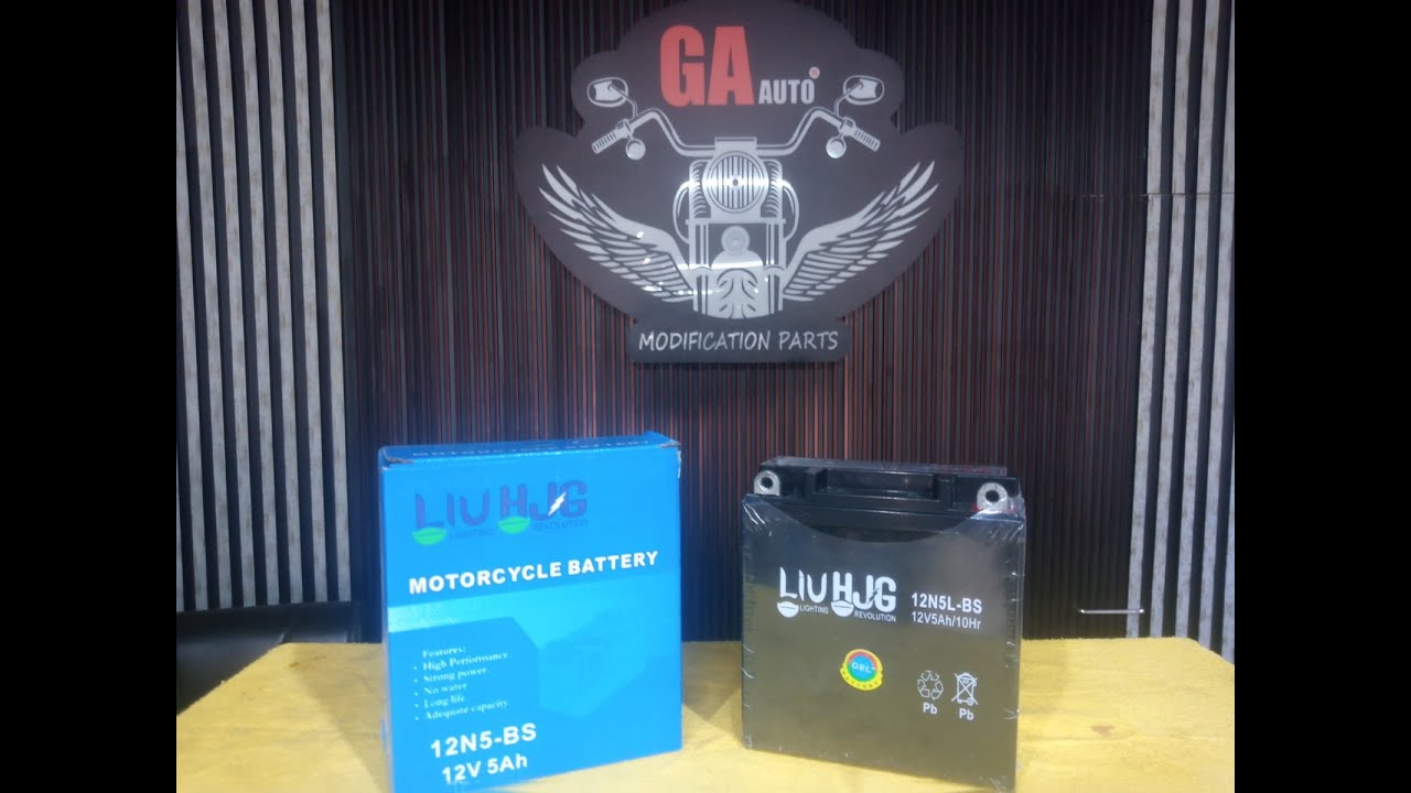 HJG DRY BATTERY 12V 5Amp for YBR Family and GD110 - YouTube