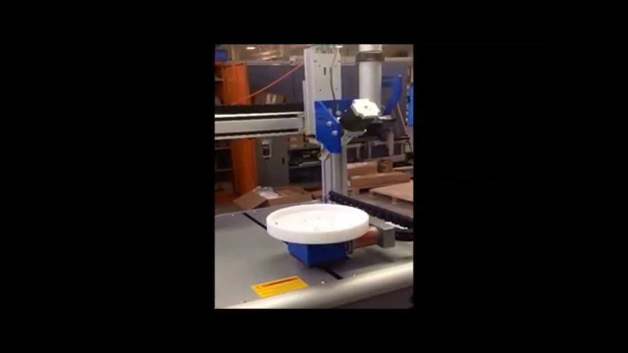 3 Axis Dispensing Robot x y z plus R Axis on X Axis - YouTube