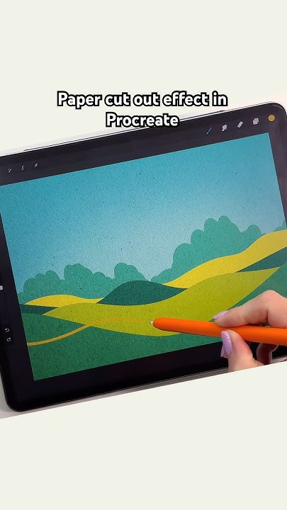 How to create a paper cut out effect in Procreate #drawing #procreate #drawwithme #digitalart ...