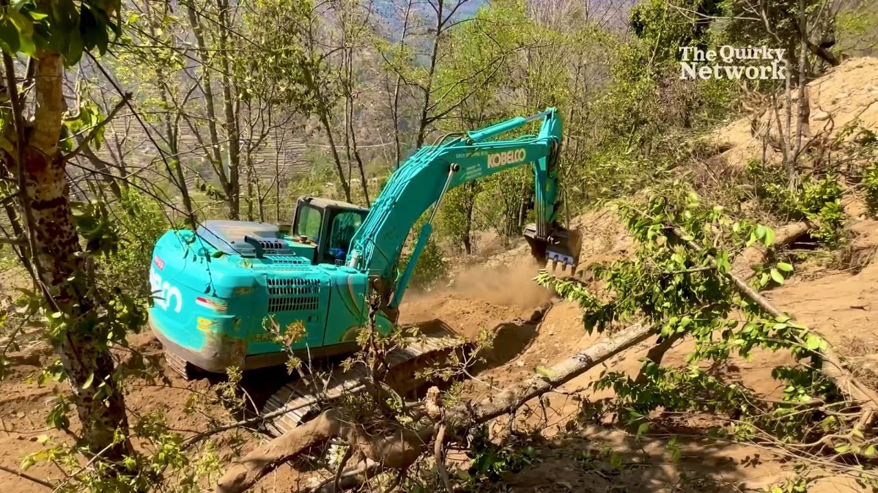 Forest Duty! |Kobelco Excavator In Acton | New Road Construction at the Hill's Summit: Our ...