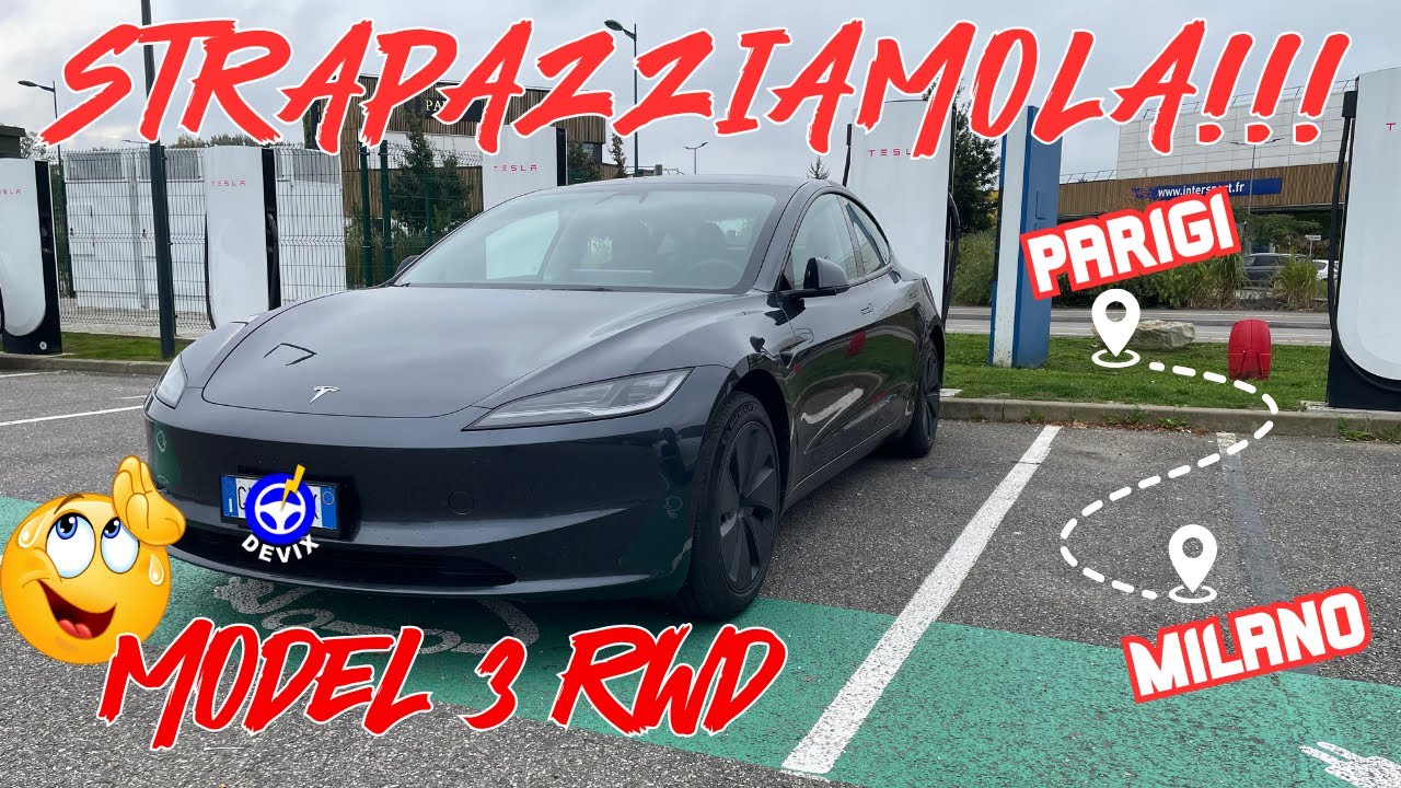 2000km in 2 giorni con Tesla Model 3 RWD, la più economica del lotto⚡ ...