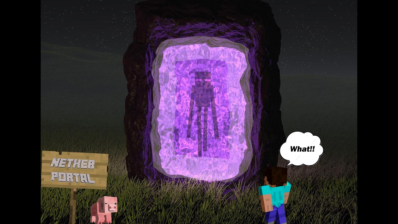 Nether Portal Parody - Minecraft | Enderman | Ender Dragon | Minecraft ...