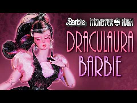 I made a VINTAGE DRACULAURA DOLL! 💗🦇  [ MONSTER HIGH x BARBIE