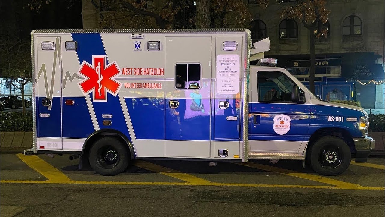 **BRAND NEW WESTSIDE HATZOLOH VOLUNTEER AMBULANCE** RESPONDING, USING ...