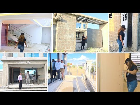 CONSTRUCTION UPDATE🙂 || We Finally Have a FENCE, GATE, GYPSUM, SQ, DOORS, LIGHTS || TIFINE WISE