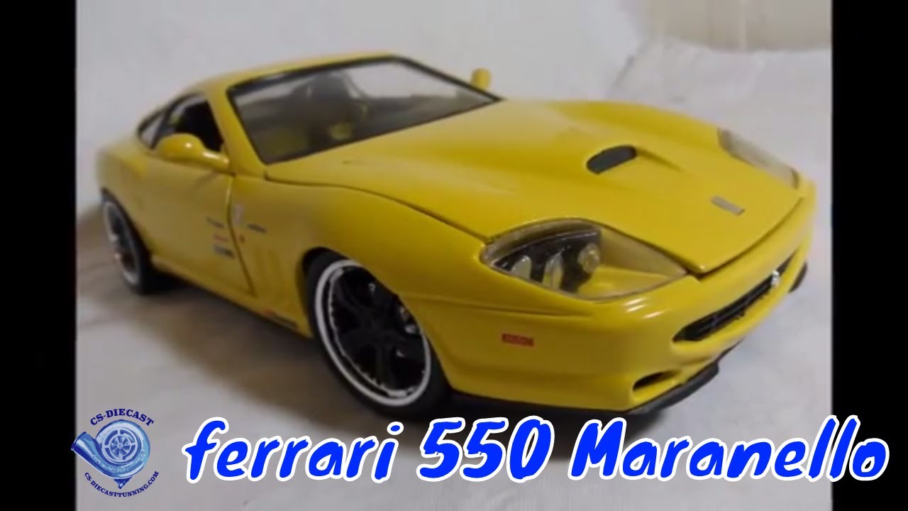 Custom Ferrari 550 Maranello 1:18 Anson diecast model - YouTube