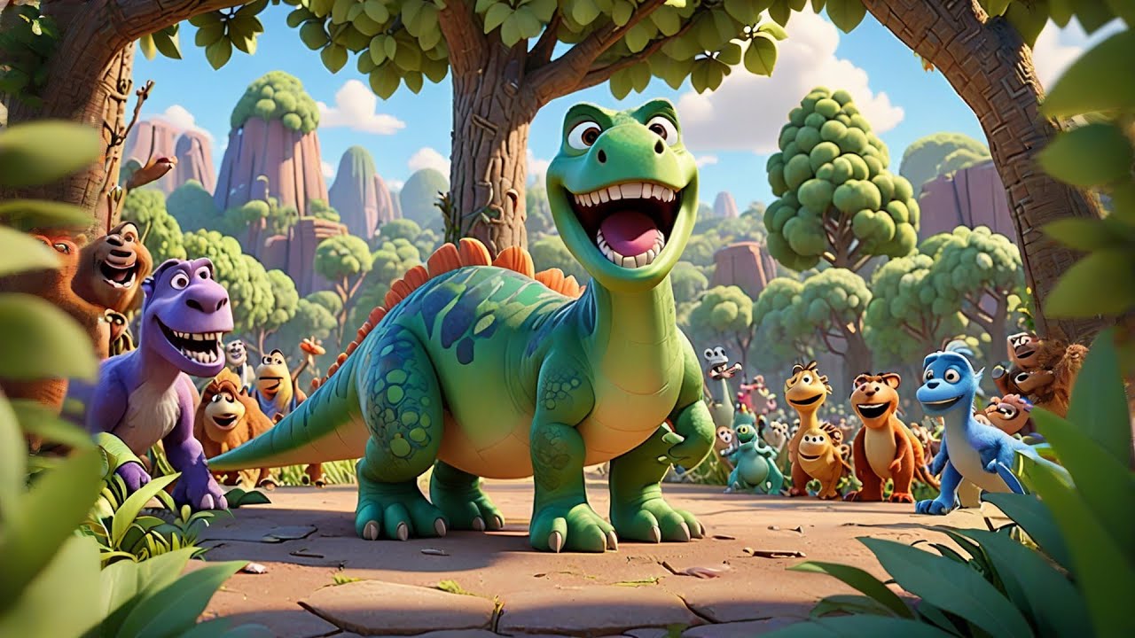 The Dinosaur That Loved to Sing 🦖🎤 | Fun Kids Story | Singing Adventure ...