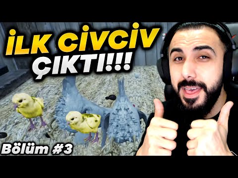 İLK CİVCİVİMİZ ÇIKTI!! 🤗 ÇİFTLİĞİ İYİCE BÜYÜTTÜK!! | EKİPLE RANCH SIMULATOR | S1B3