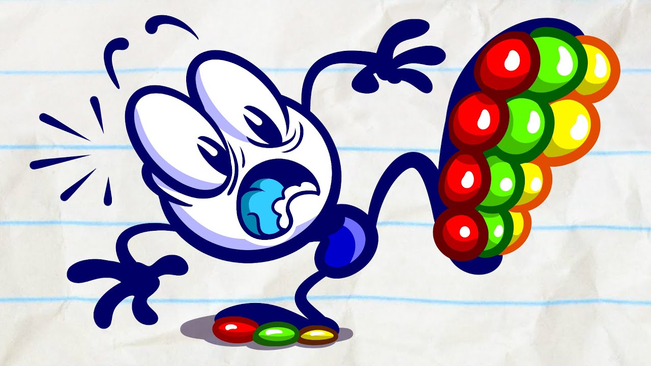 Pencilmate Shares His Treats! | Animated Cartoons | Animated Short ...