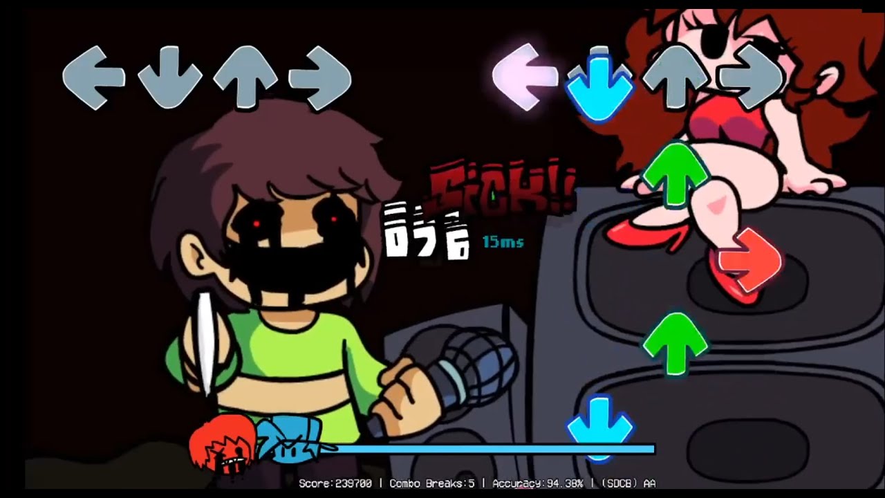 VS Chara Funky Friday Night mod and NEW UPDATE! from Roblox fnf （Have ...