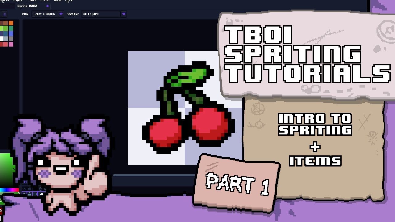 P1.) TBOI: Repentance Spriting Tutorial — Intro & Items - YouTube