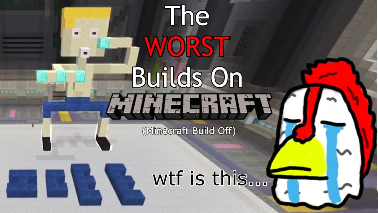 The WORST Minecraft Builds | Minecraft Build Off (Ft. Gabe) - YouTube