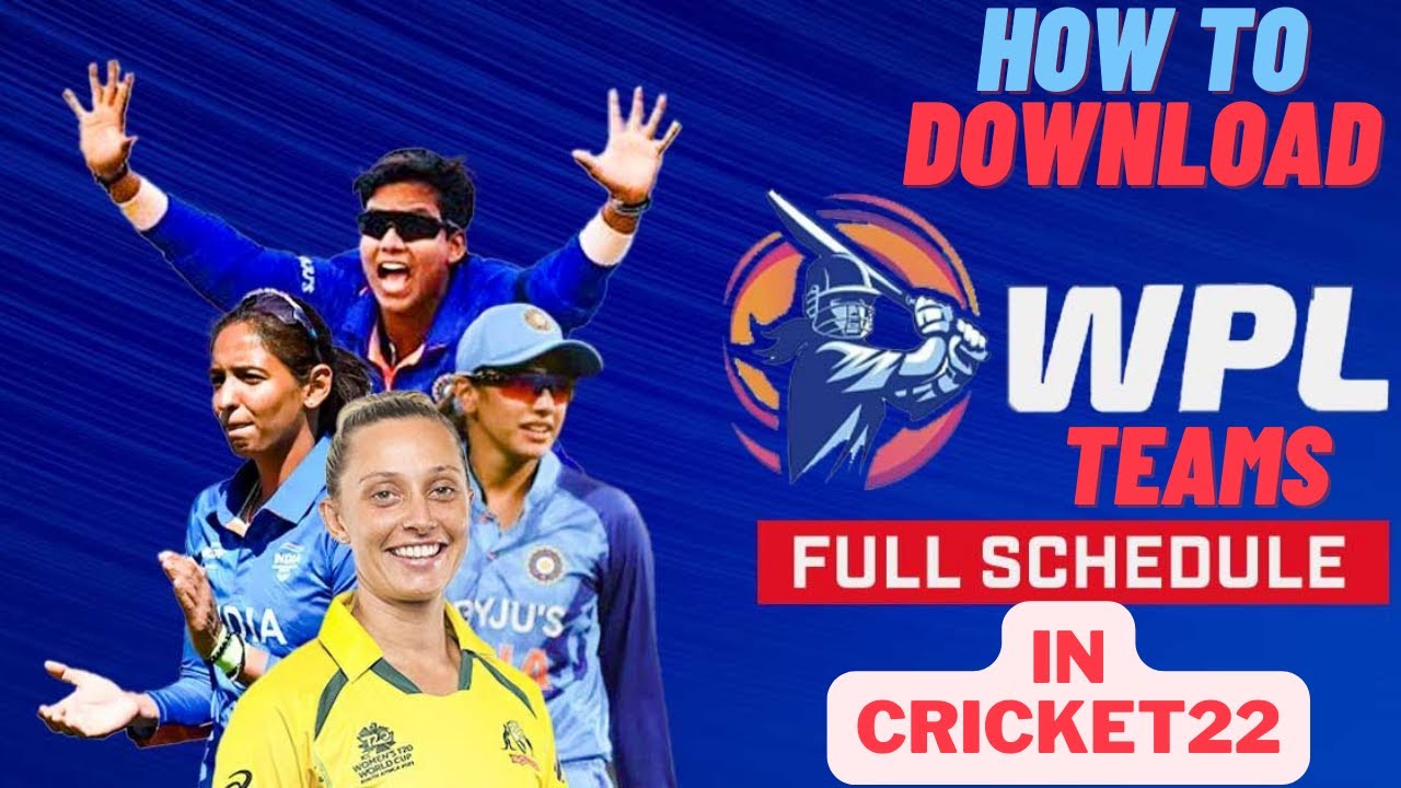 How to Download WPL Teams and Create WPL League in #cricket22 - YouTube