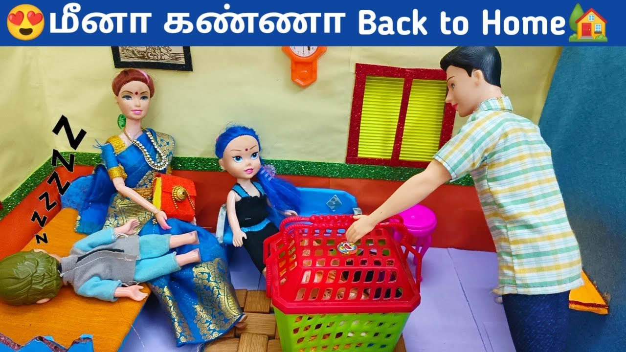 😍மீனா கண்ணா Back to Home🏡 || Atrocities Starts || Barbie Story In Tamil ...