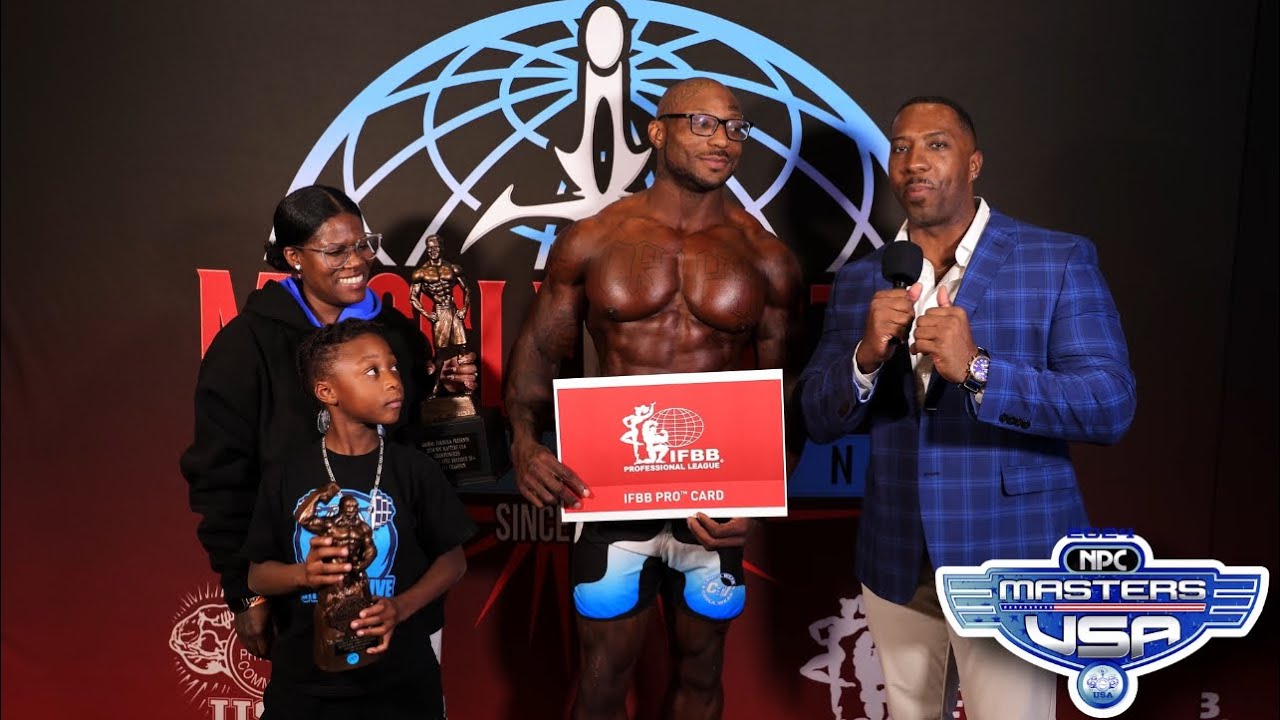 2024 NPC Masters USA IFBB Pro Men’s Physique Champion Johnny Pearson ...