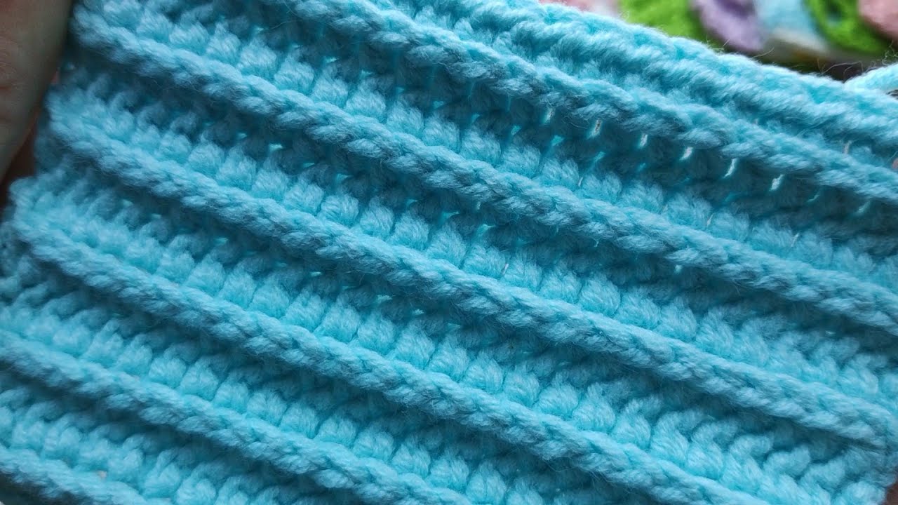 3D Ribbed stitch Crochet Pattern How-tos/Patterns/Tutorials - YouTube