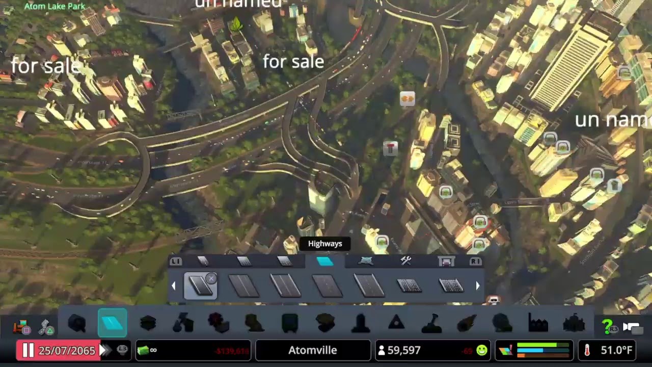 City Skylines Atomville 39'Hit our tree Limit' :( - YouTube