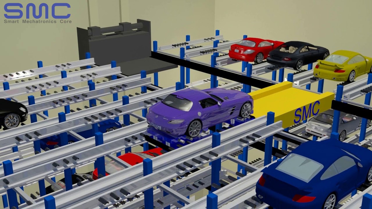 Auto Parking System 3D Animation SMCore - YouTube