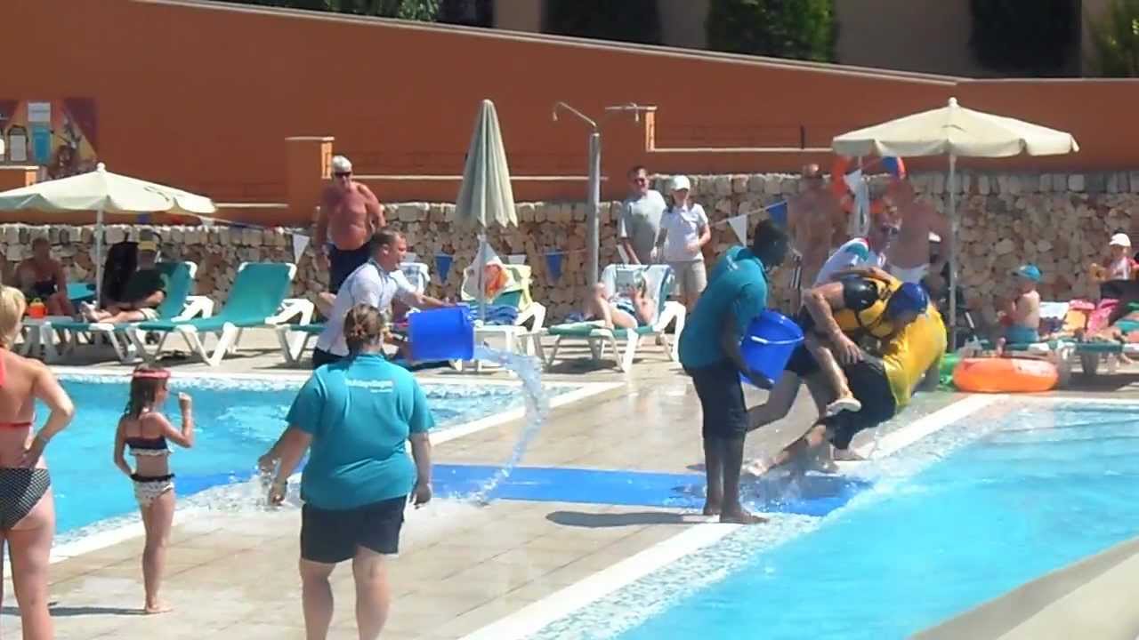 Holiday Village Menorca - the bucket boy gets it - YouTube