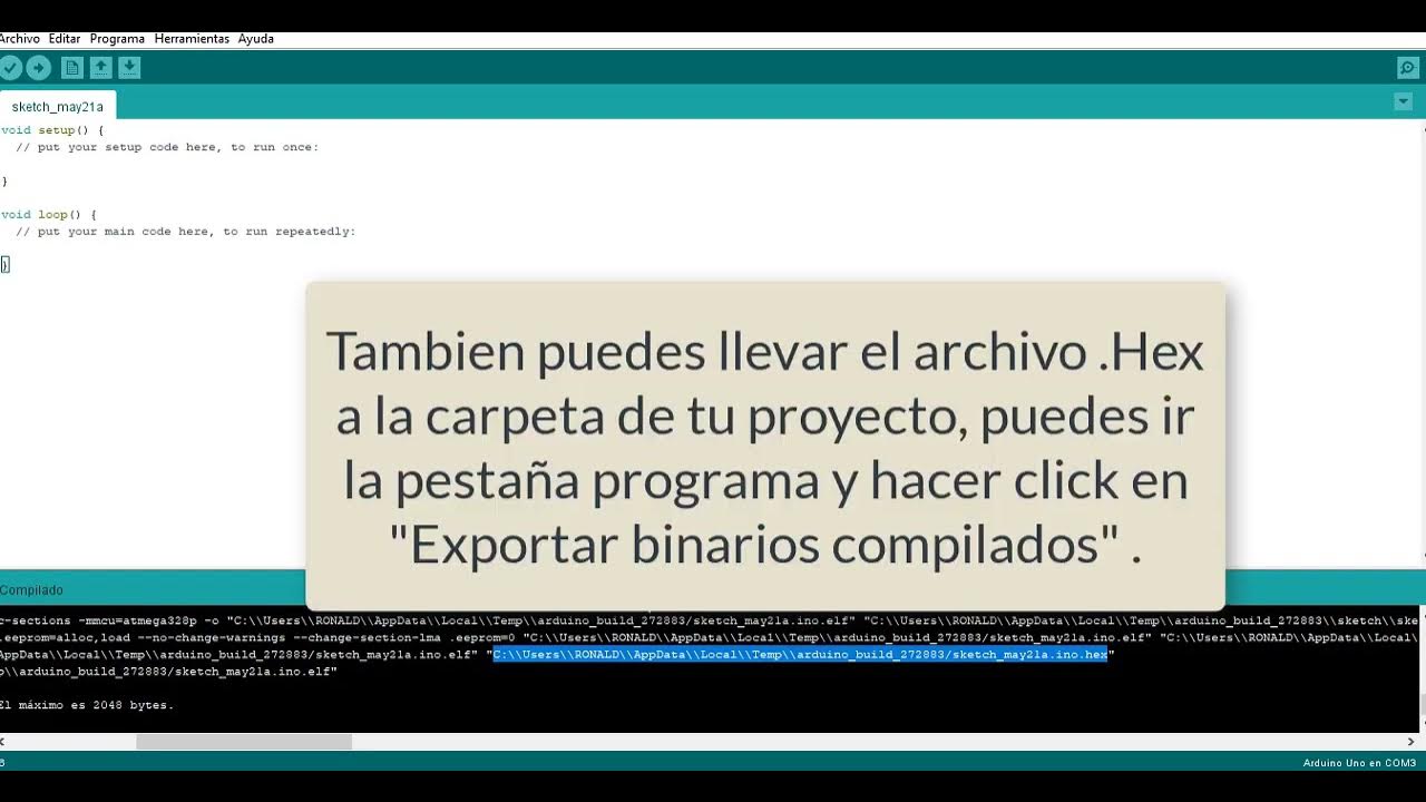 Arduino archivo .Hex - YouTube