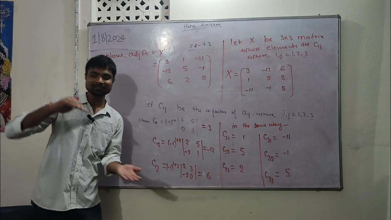 MATHEMATICS | CLASS 12 | Unit 4: Determinant(Part 11) - YouTube