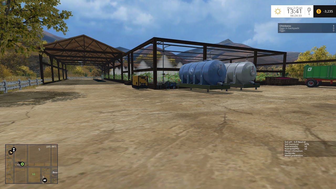 FS 15 American Outback w/ Soil Mod E10 - Moonshine and Tomatoes - YouTube