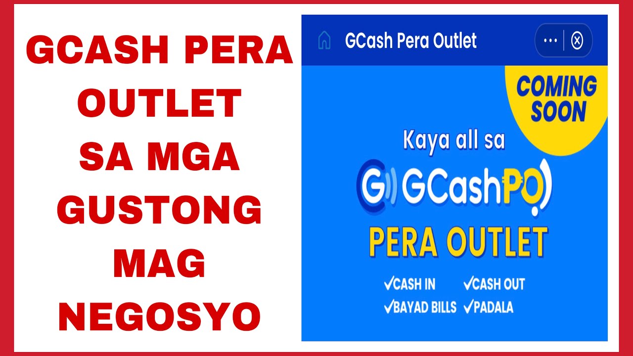 GCASH PERA OUTLET - COMING SOON😀 - YouTube
