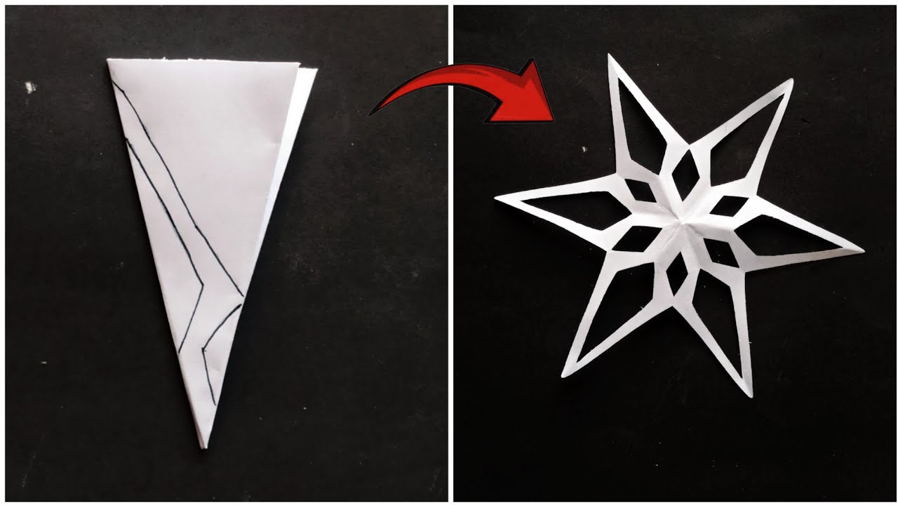 Paper Snowflakes How to Make Snow Flakes Out Of Paper How to Make Star ...
