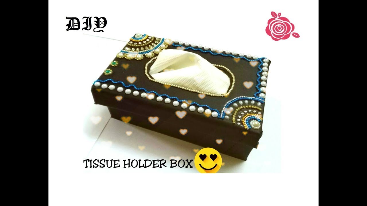 DIY : Cardboard Craft | Tissue holder box making at home - YouTube