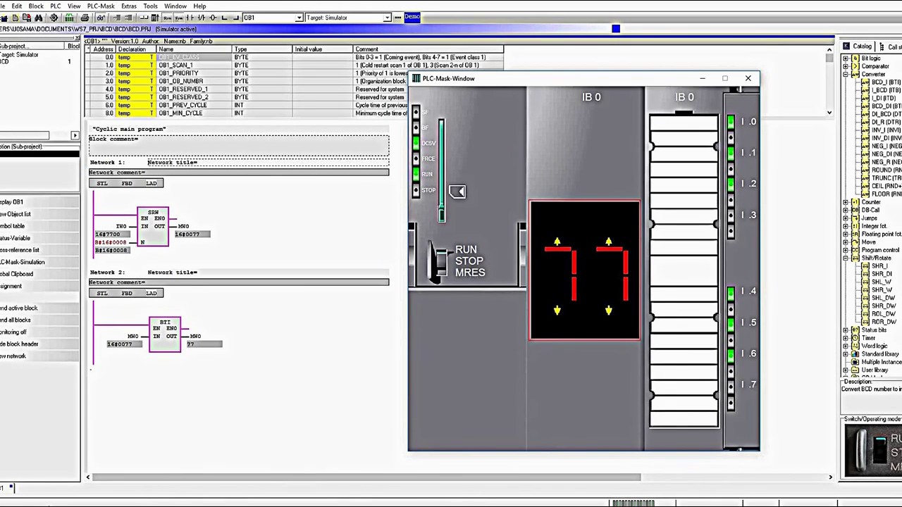 HOW TO READ BCD INPUT S7300 PLC TUTORIAL #Siemens #PLC #BCD - YouTube