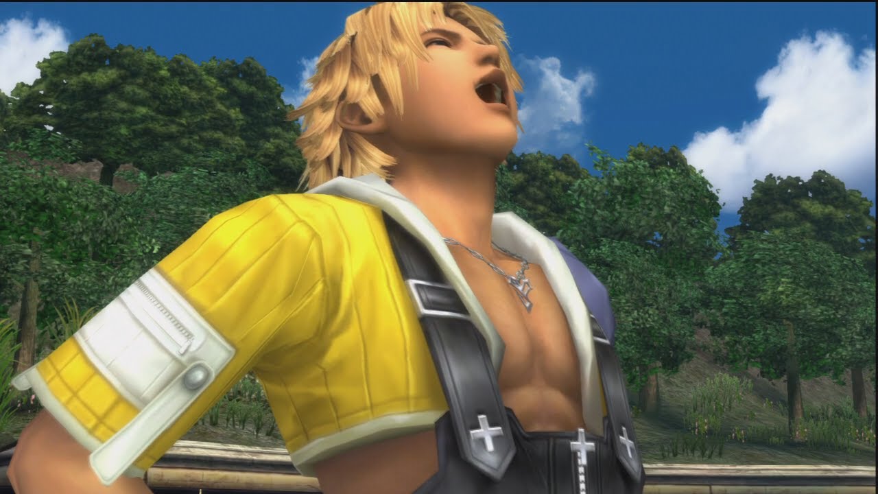 Final Fantasy X HD Remaster [JPN]: Tidus Laughing Scene - YouTube