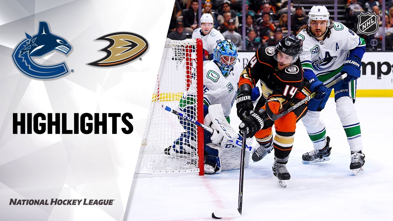 NHL Highlights | Canucks @ Ducks 11/01/19 - YouTube