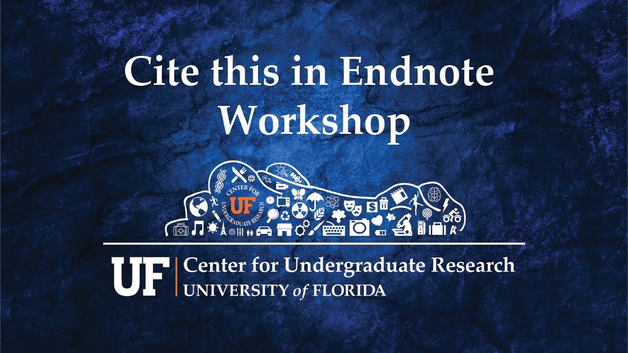 Cite This with EndNote Workshop - YouTube