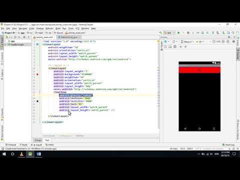 Android Studio Tutorial 01 LinearLayout - YouTube