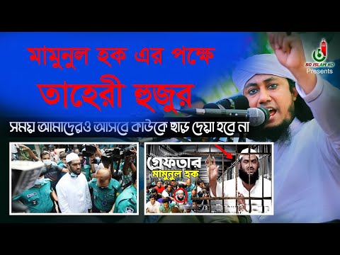 মামুনুল হক কে নিয়ে তাহেরী হুজুর যা বল্লেন। taheri mamunul haque