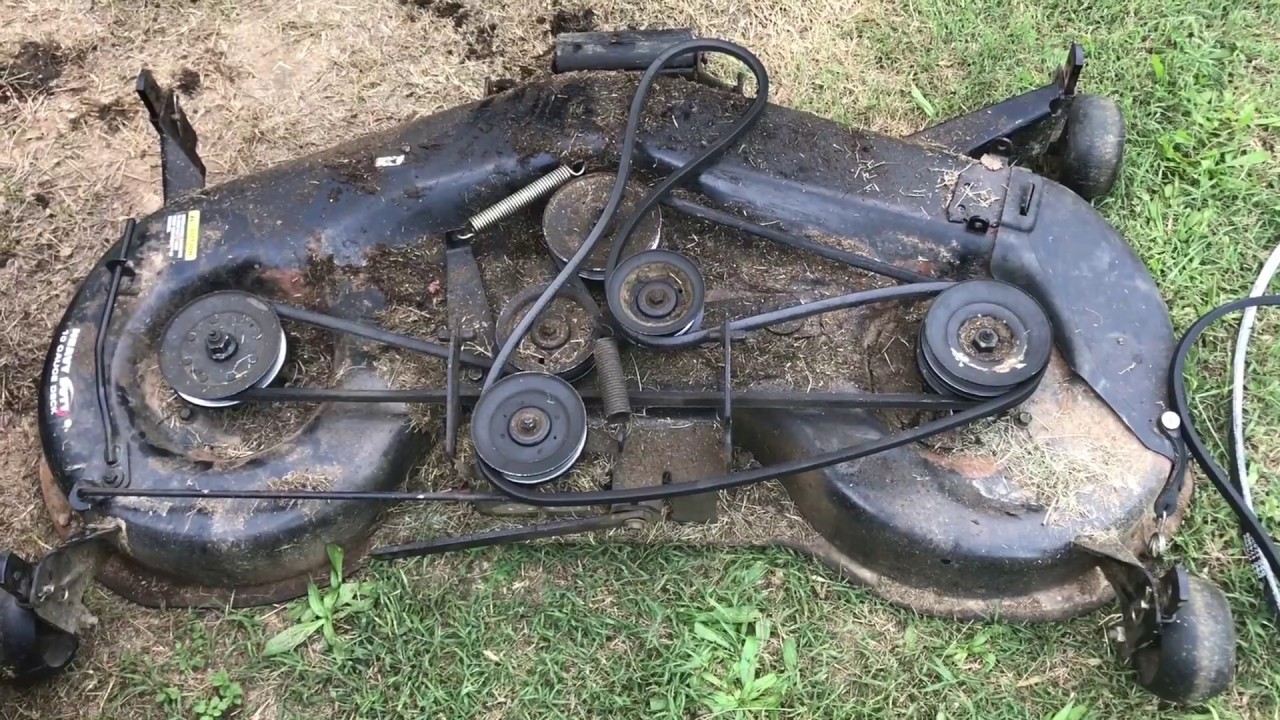 Craftsman DYT 4000 48 Inch Mower Deck REMOVAL Only YouTube