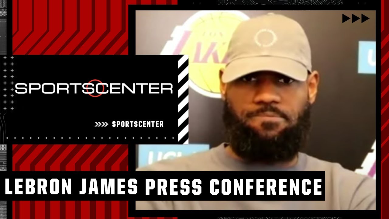 LeBron James' end of season press conference 🎙🍿 | SportsCenter - YouTube