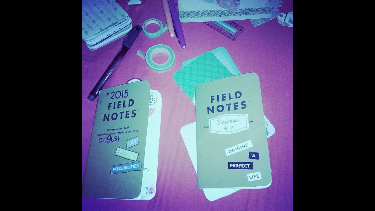 september field notes bullet journal - YouTube