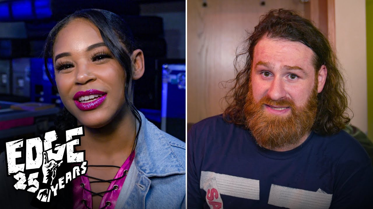 WWE Superstars celebrate Edge’s 25-year anniversary - YouTube