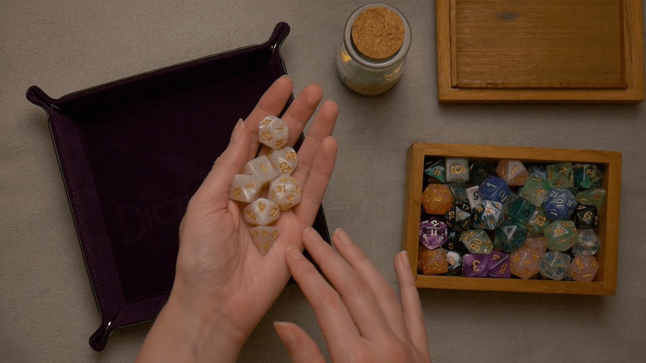 Clickety-clackety ASMR (Dice Show and Tell) - YouTube