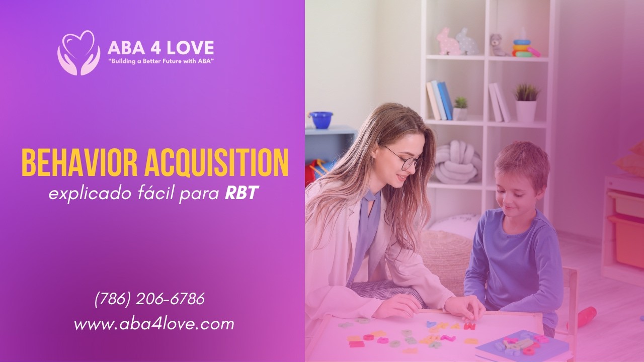 Behavior Acquisition explicado fácil para RBT – ABA en español - YouTube