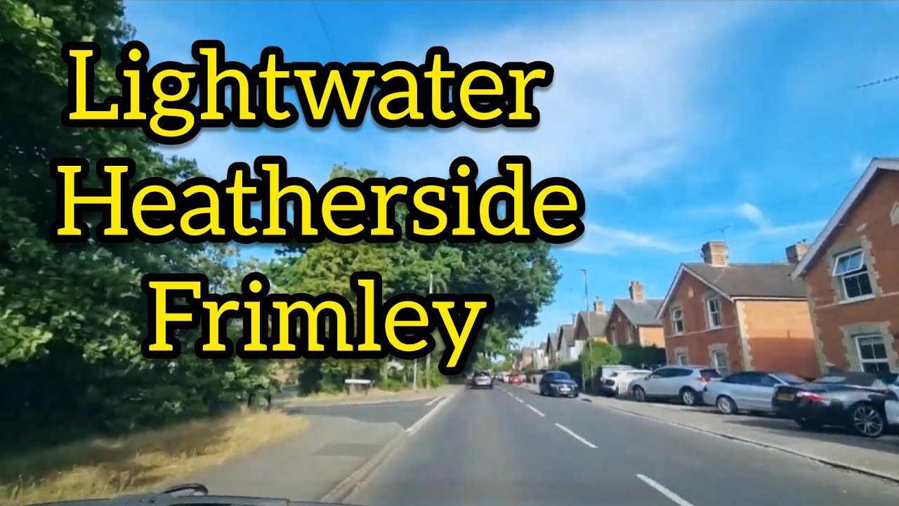 Lightwater | Heatherside | Frimley - England driving Tour - YouTube