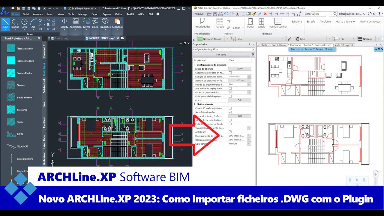 Novo Software BIM ARCHLine.XP 2023: Importar Desenhos 2D de um Ficheiro ...