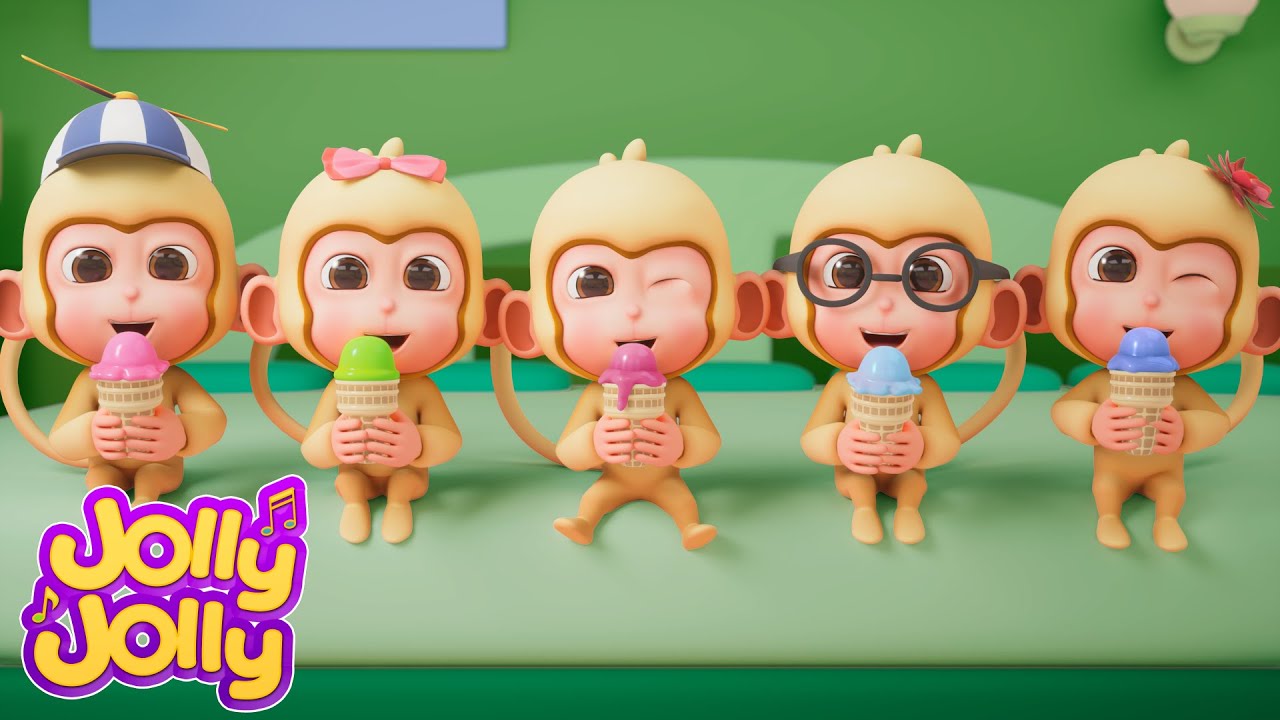 Five little monkeys + More | Learn count | Jolly Jolly - Learn and Play ...