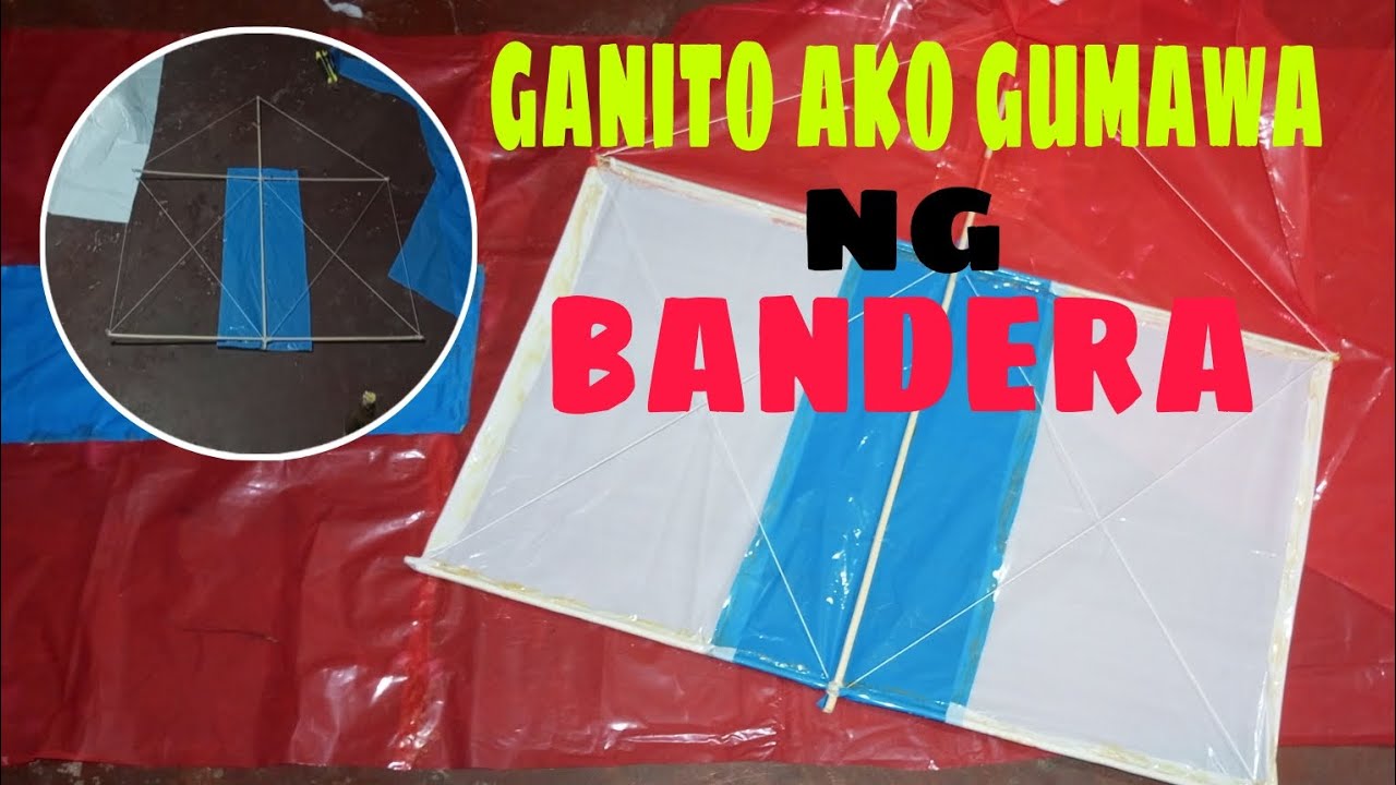 🌈mabilisang pag,gawa ng BANDERA rugby ang pang dikit 👍🪁🪁🪁 - YouTube