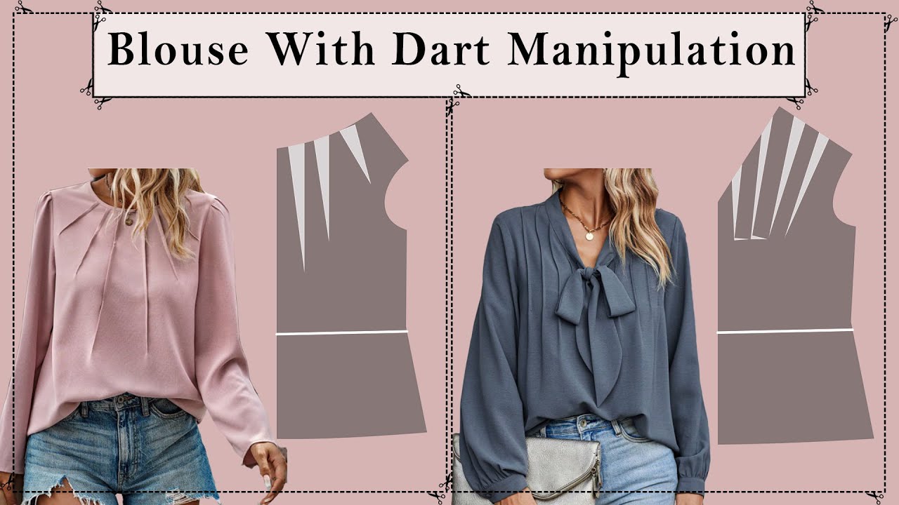 DIY- Draft 2 Models With Dart Manipulation| Easy Sewing Pattern - YouTube